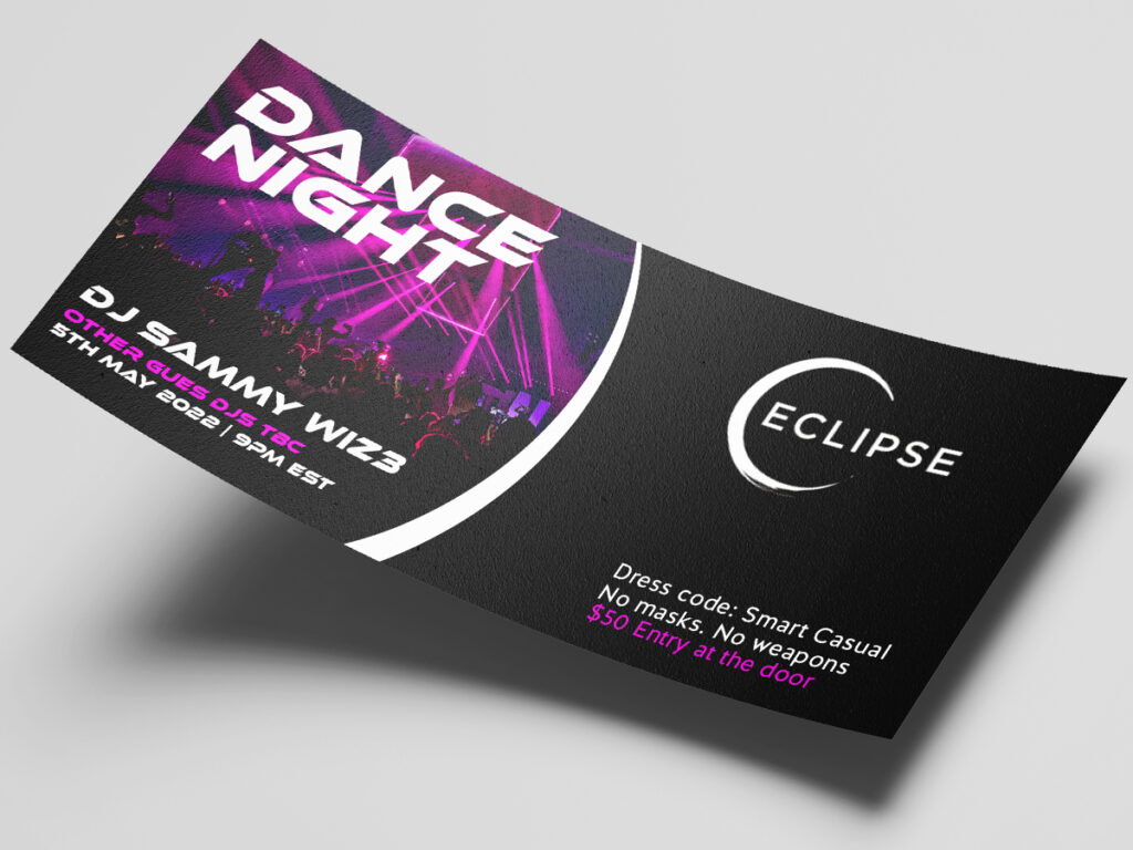 Eclipse Long Flyer – Mike Litt Graphic Design Studio